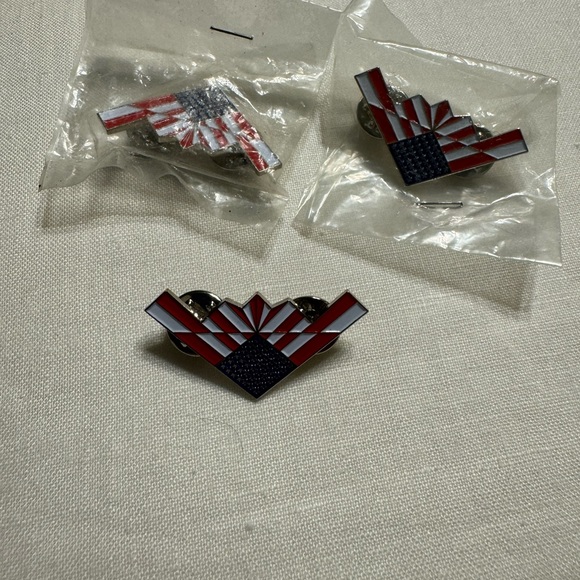 Accessories | Vintage B2 American Flag Bomber Lapel Pins | Poshmark